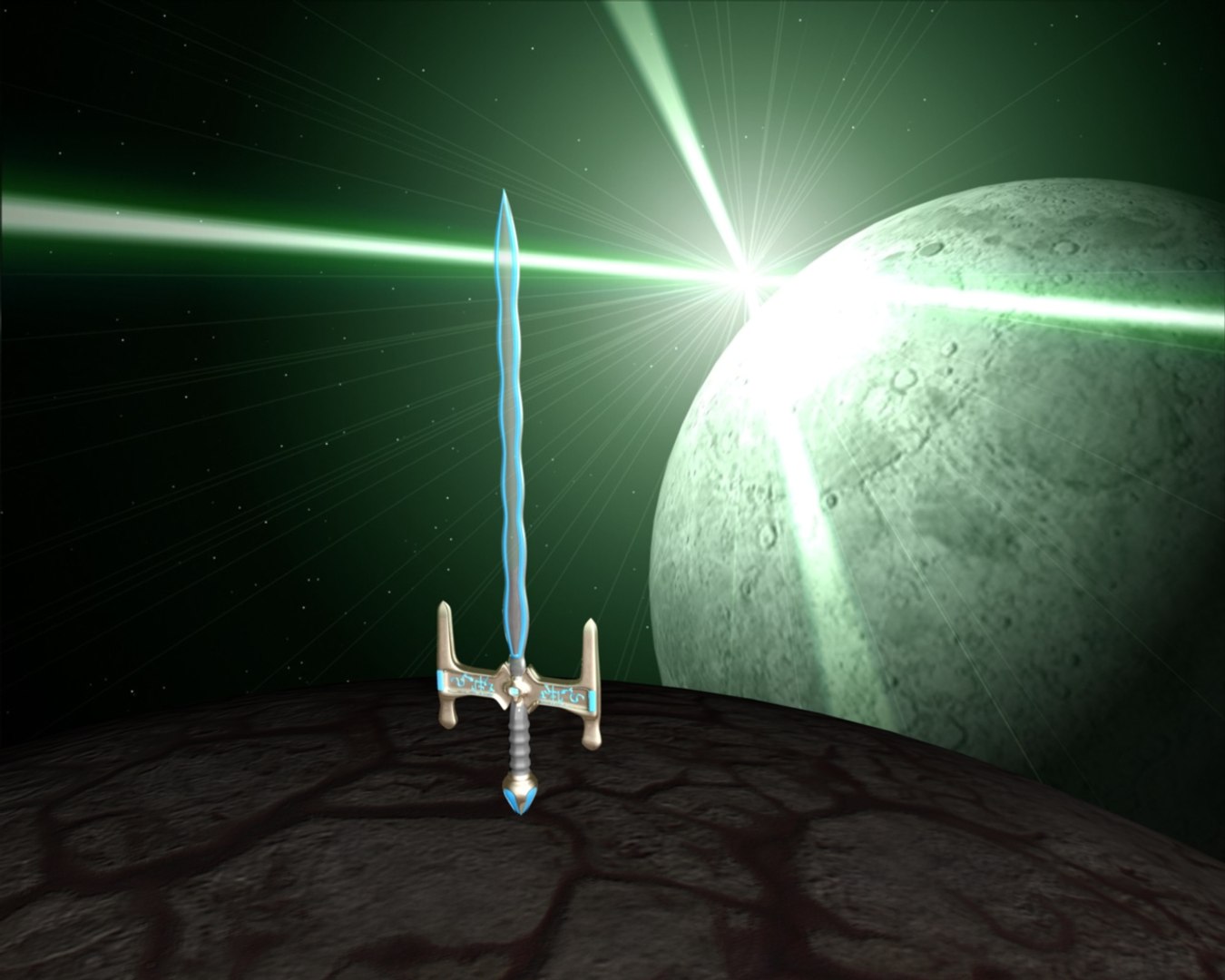 3d sword magic model