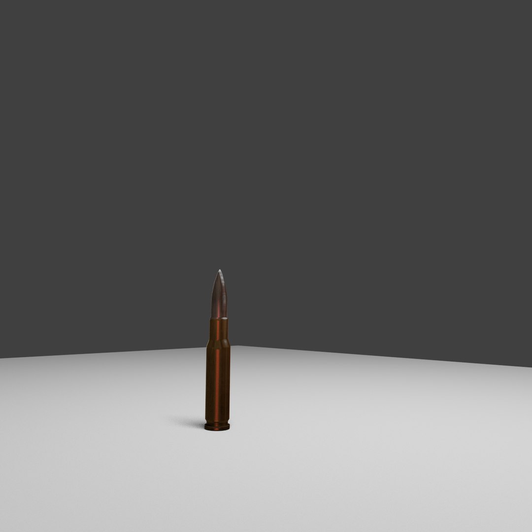 3d bullet model