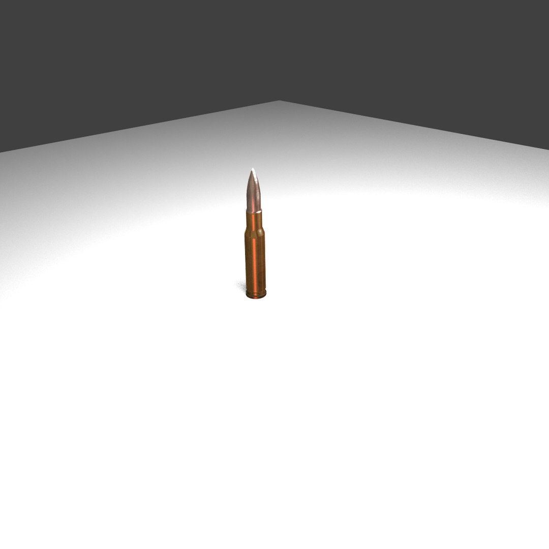 3d bullet model