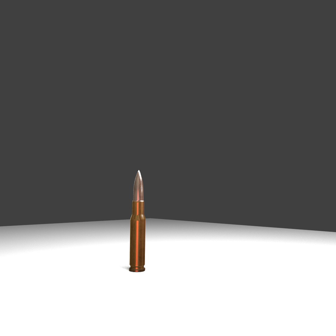 3d bullet model
