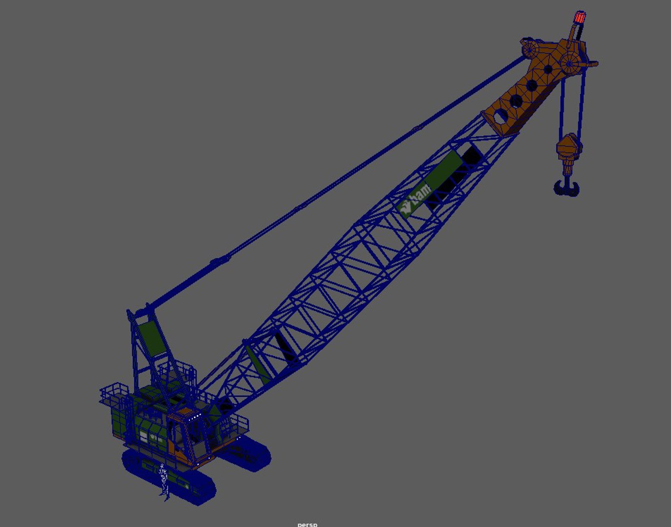 3D Crawler Crane Model - TurboSquid 1511683