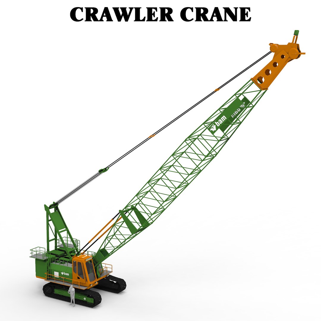 3D Crawler Crane Model - TurboSquid 1511683