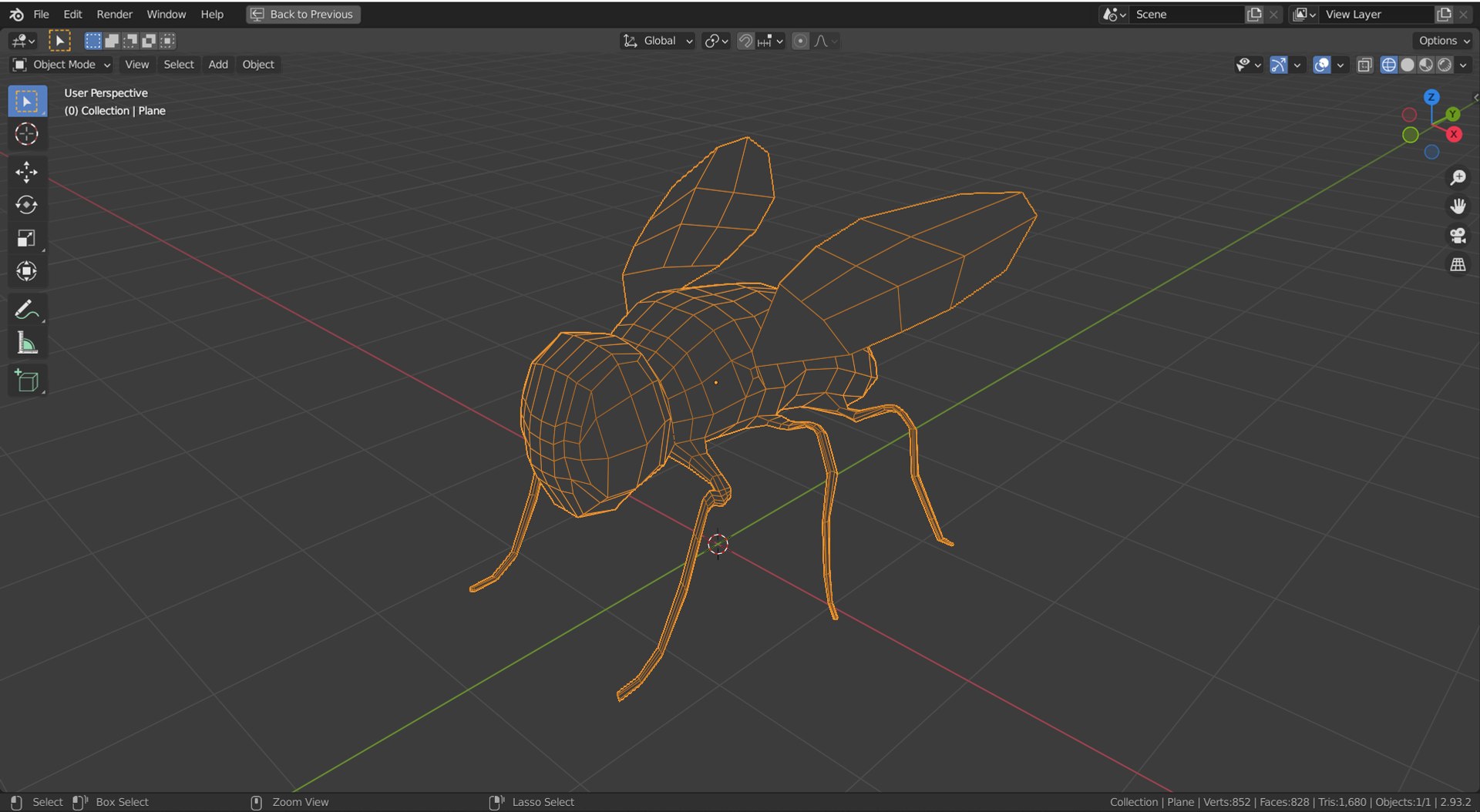 3D Low-poly Fly - TurboSquid 1777203