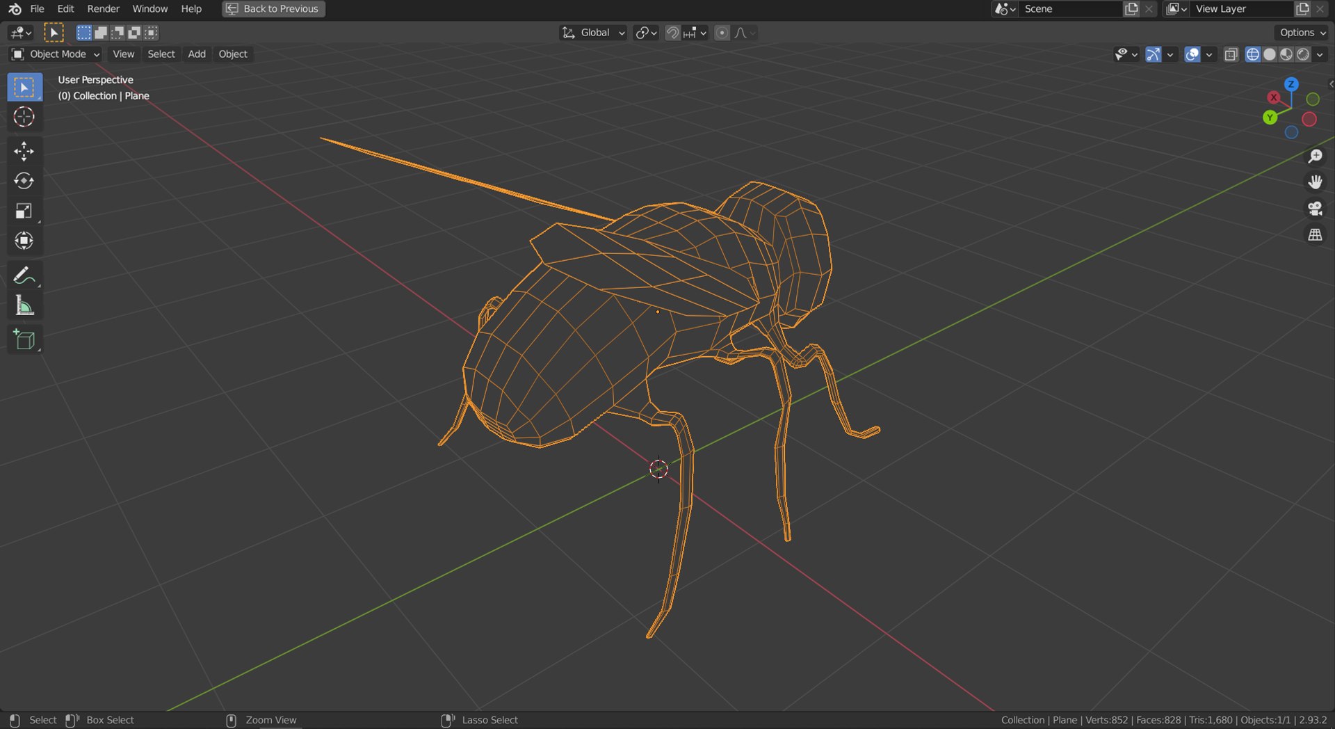 3D Low-poly Fly - TurboSquid 1777203