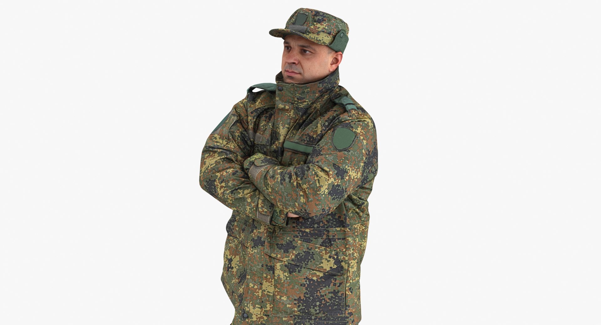 3D Arnold Uniform Military Idle Pose 03 Model - TurboSquid 1857821