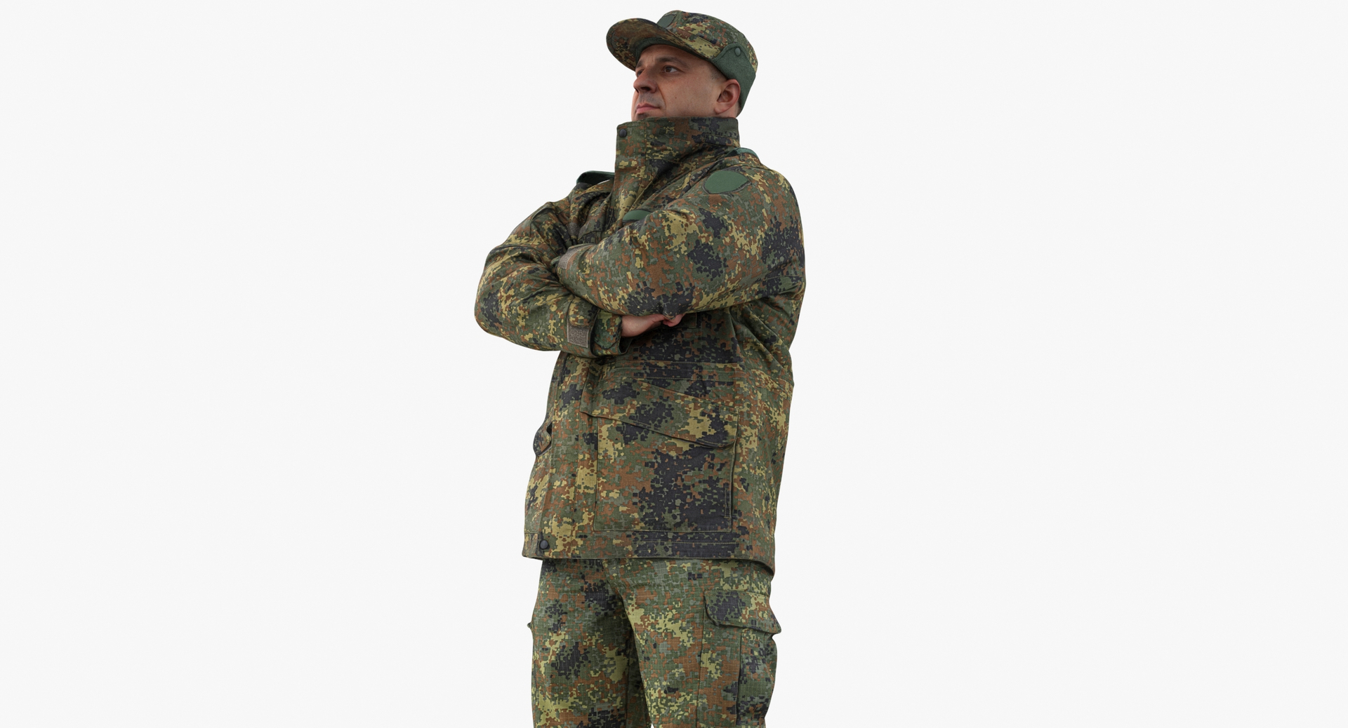 3D Arnold Uniform Military Idle Pose 03 model - TurboSquid 1857821