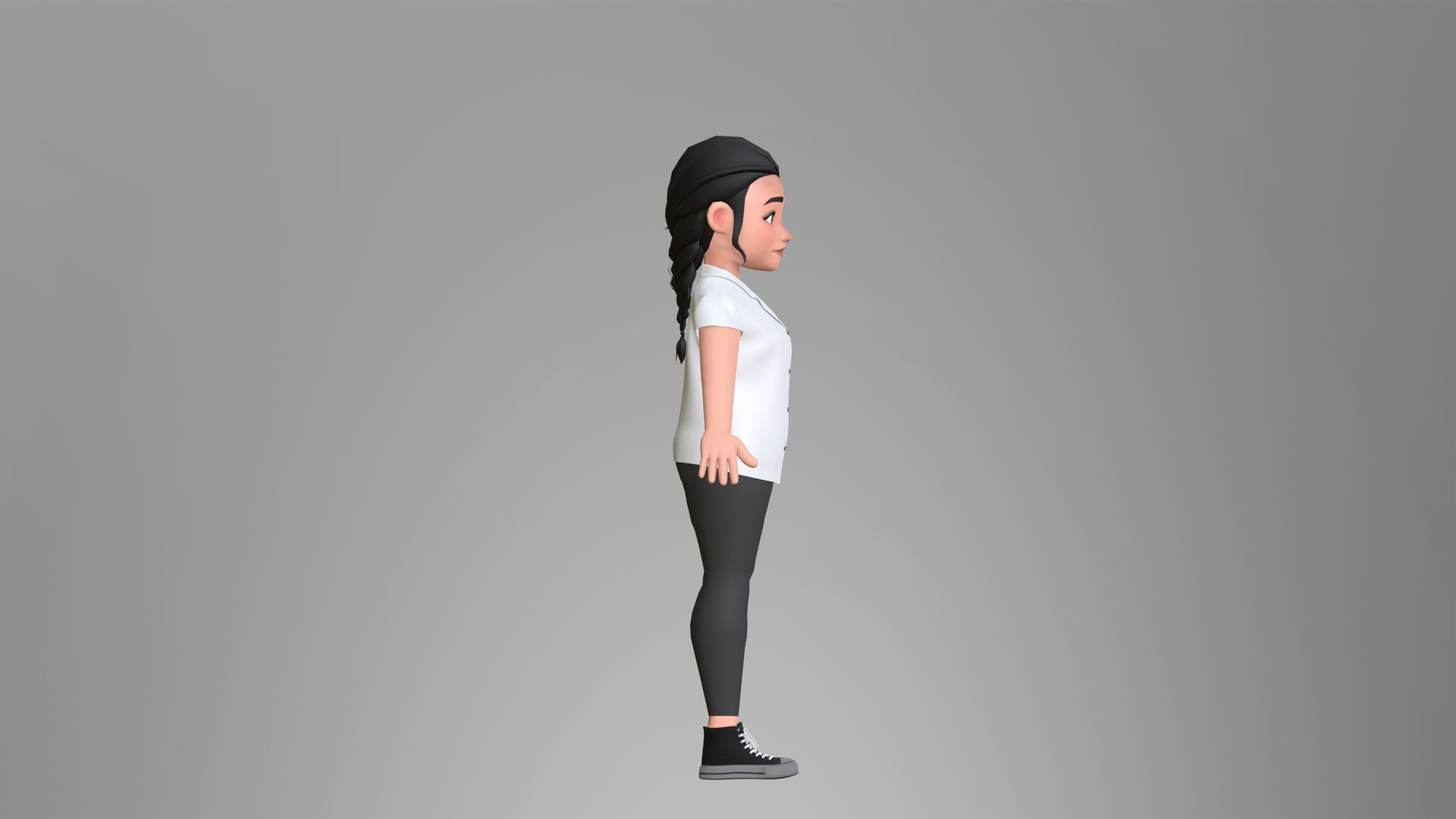 Sina Cartoon Woman Character 3D - TurboSquid 2195244