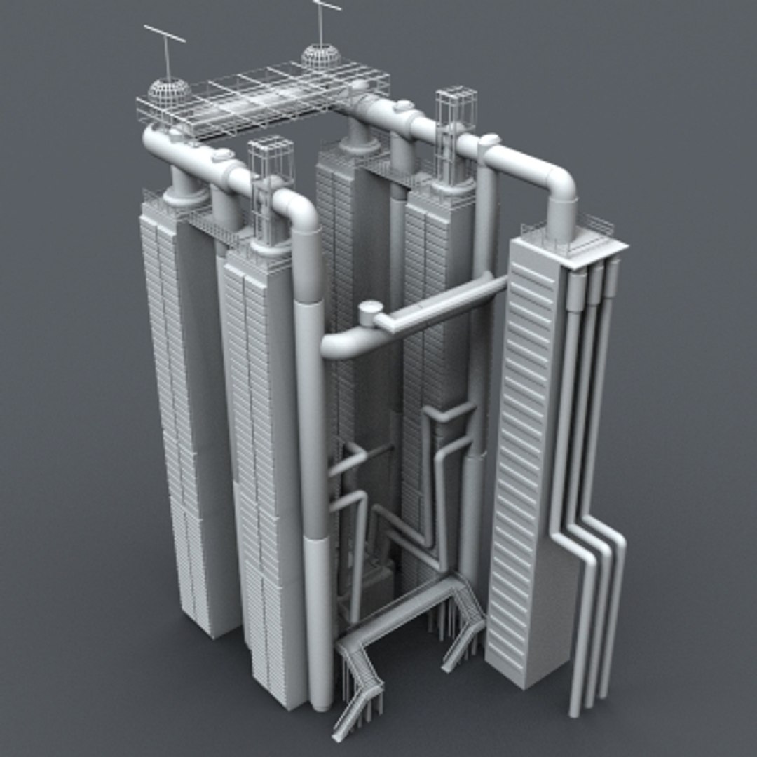 Industrial Elements Library 3d Model