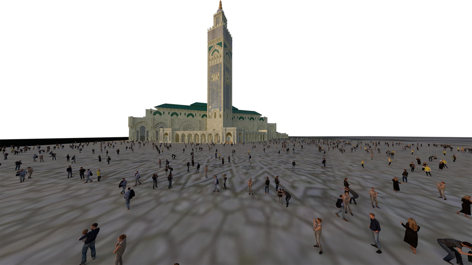 3D Hassane 2 Mosque - TurboSquid 2044001