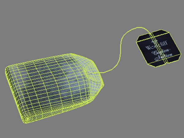 3d model tea bag teabag