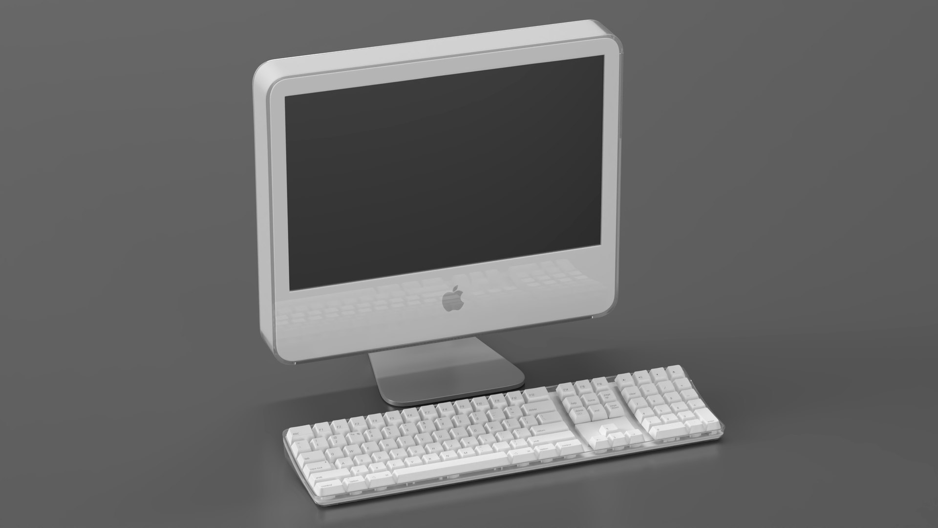 3D Apple IMac G5 Computer With Keyboard - TurboSquid 2197628
