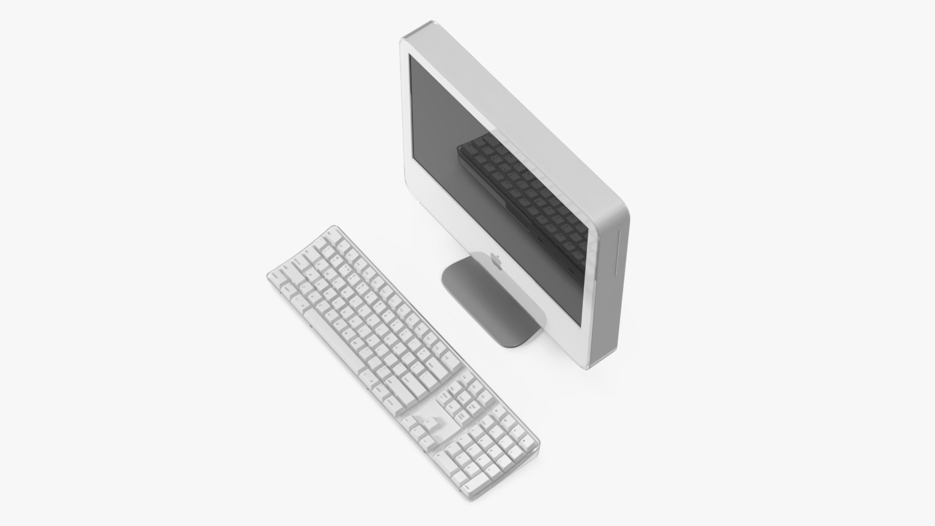 3D Apple IMac G5 Computer With Keyboard - TurboSquid 2197628