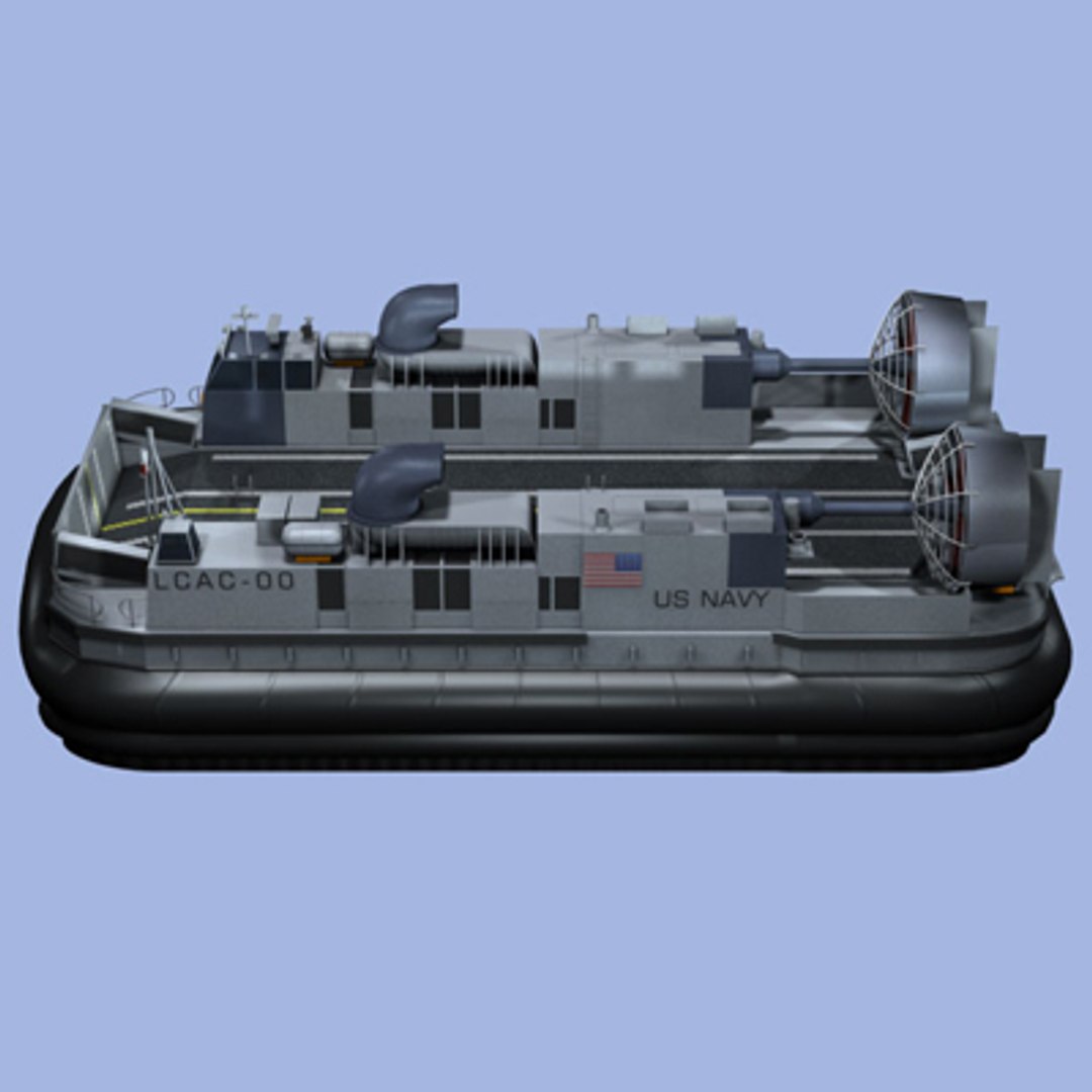 Lcac Navy Hovercraft 3d Model
