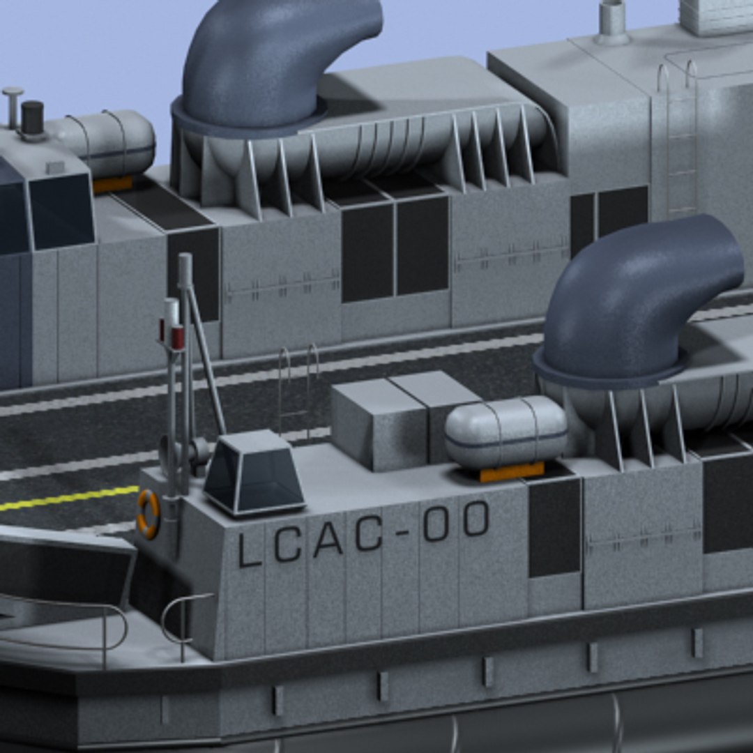 Lcac Navy Hovercraft 3d Model