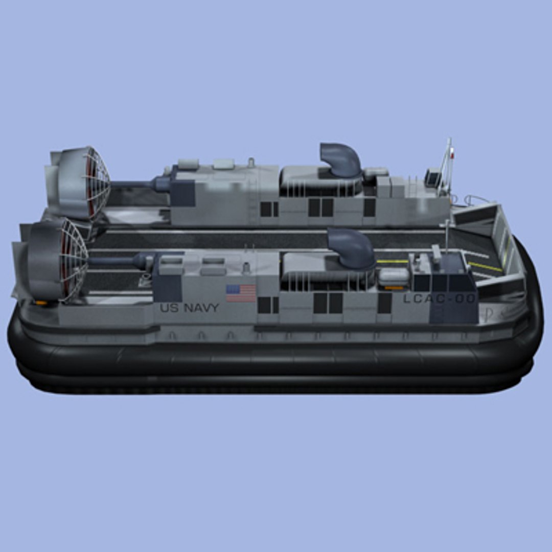 Lcac Navy Hovercraft 3d Model