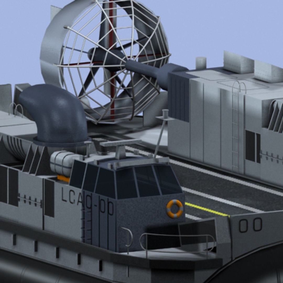 Lcac Navy Hovercraft 3d Model