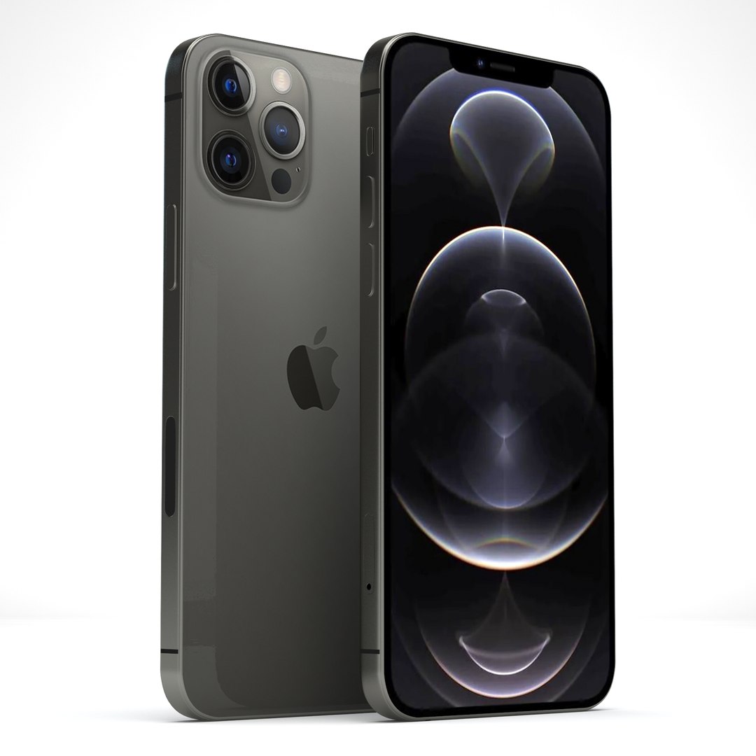 IPhone 12 Pro Max Graphite 3D Model - TurboSquid 2046810