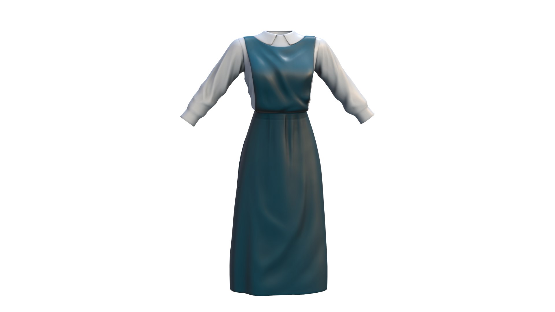3D Anime Style School Uniform Dress 3D Model Low Poly Model ...