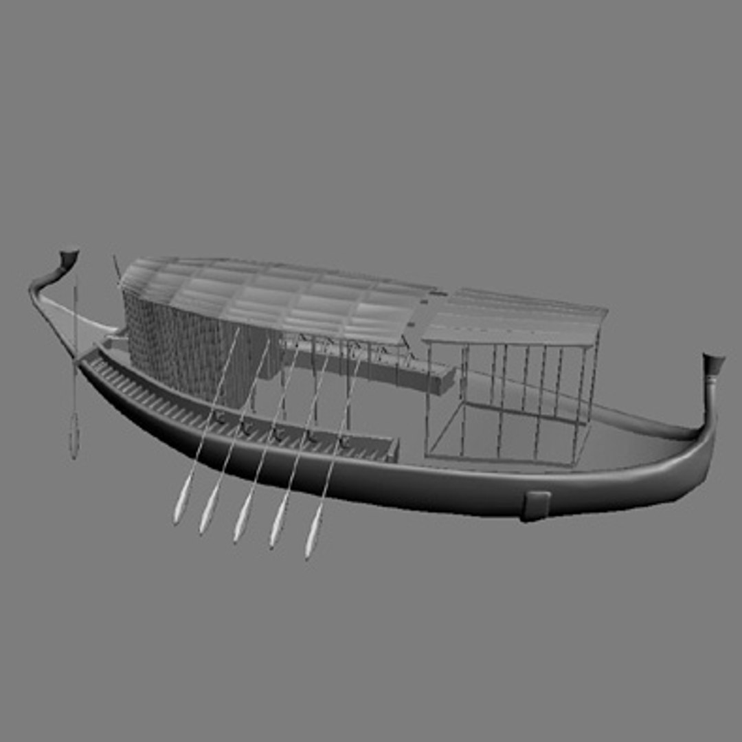 Boat Egyptian 3d 3ds