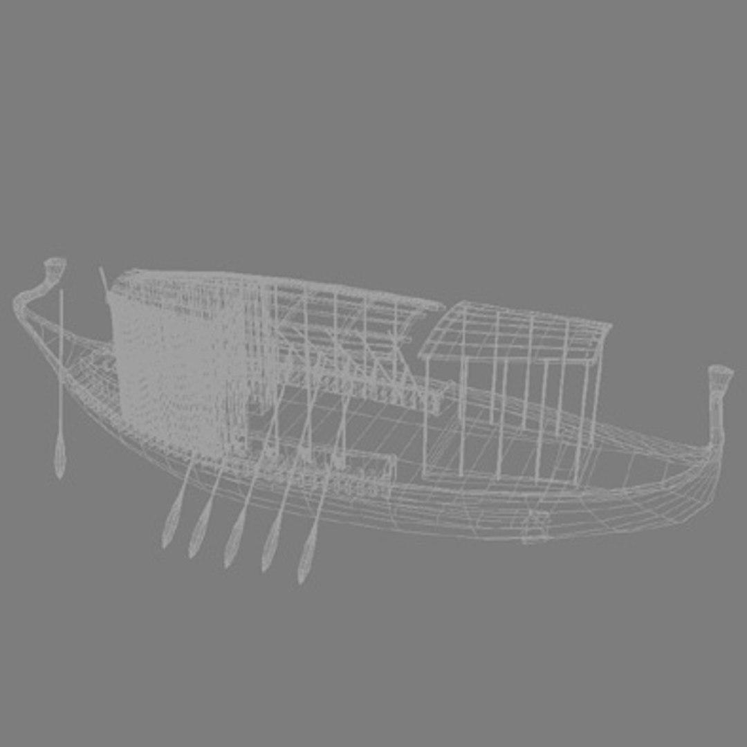 Boat Egyptian 3d 3ds