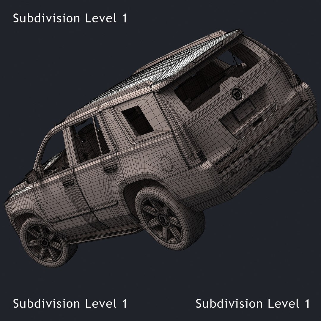 3d 2015 Cadillac Escalade Model