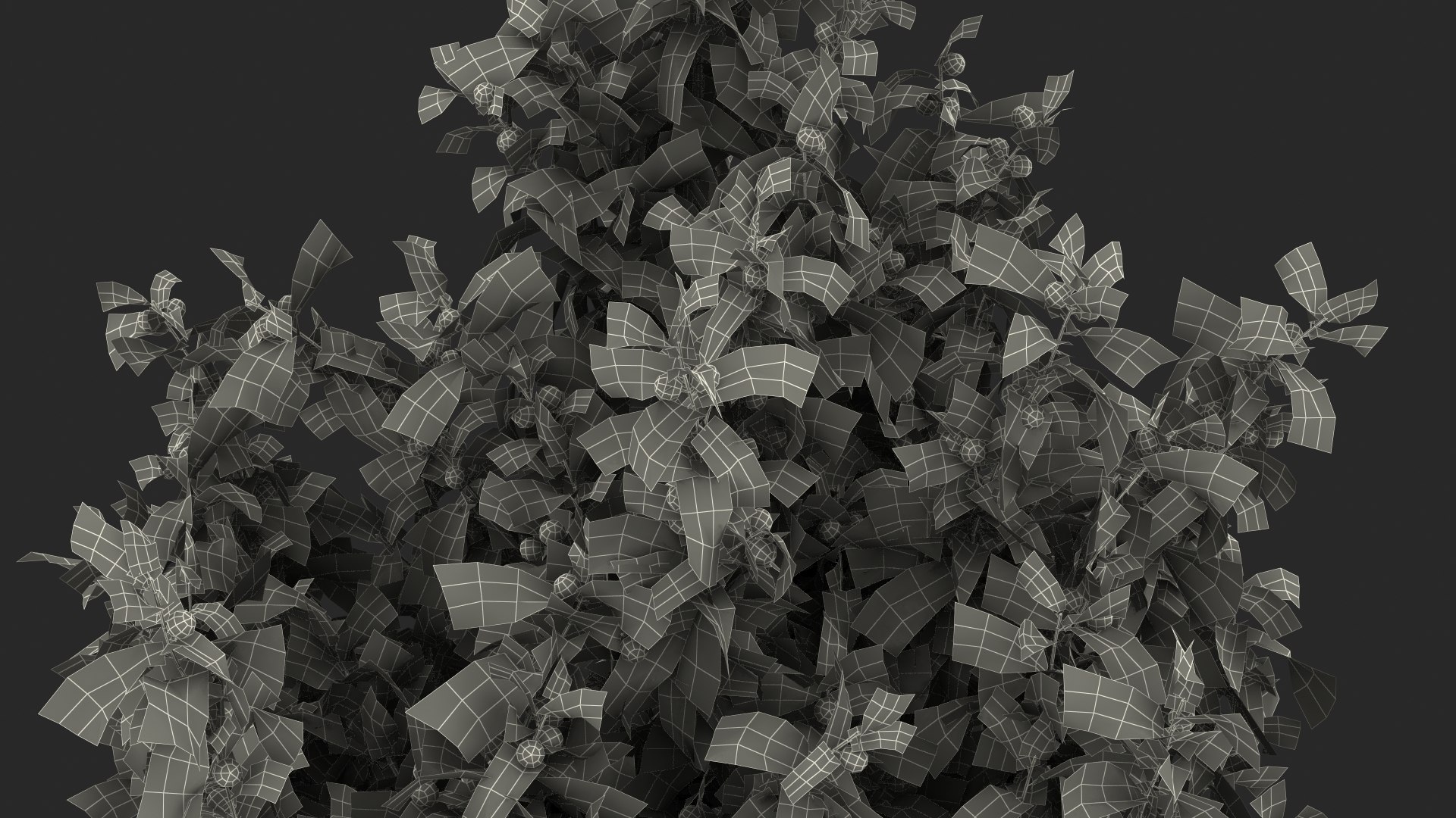 Holly Tree With Berries 3D Model - TurboSquid 1870643