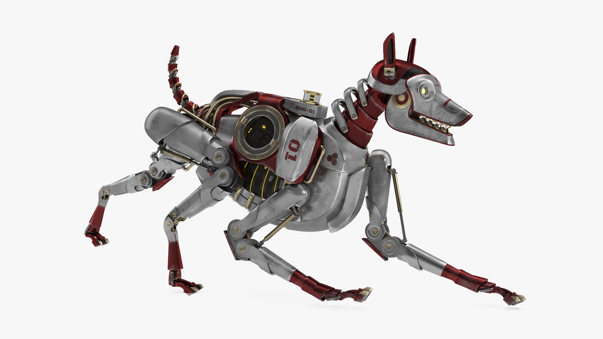 3D Futuristic Robotic Dog Concept Rigged For Maya - TurboSquid 2320559