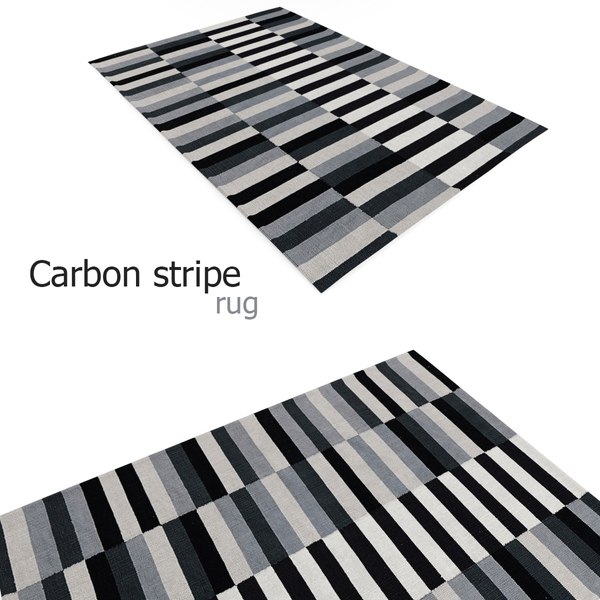 max carbon stripe rug