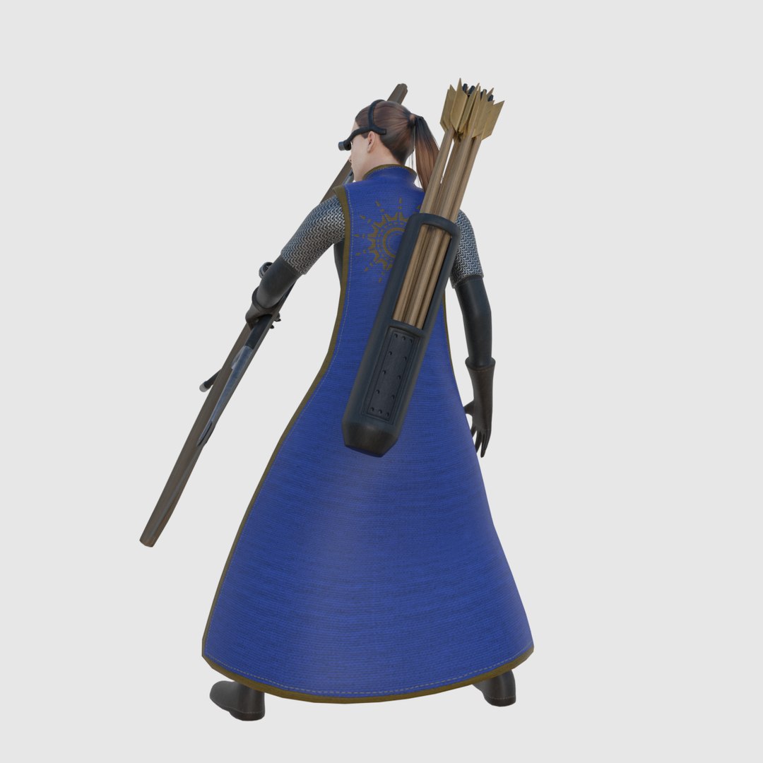3D Ready Fantasy Steampunk Archer - TurboSquid 1346450