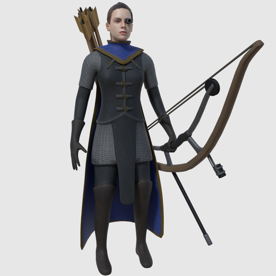 3D Ready Fantasy Steampunk Archer - TurboSquid 1346450