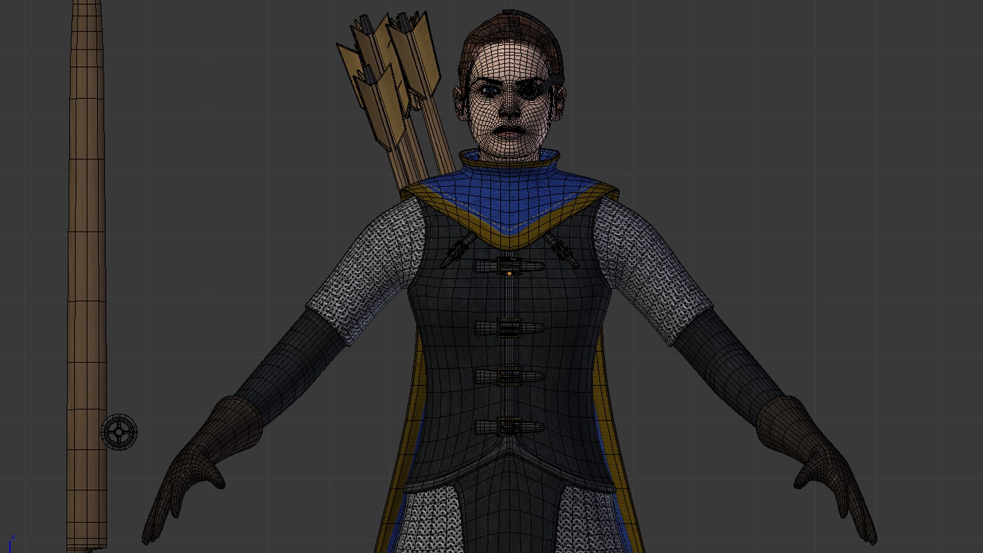 3D Ready Fantasy Steampunk Archer - TurboSquid 1346450