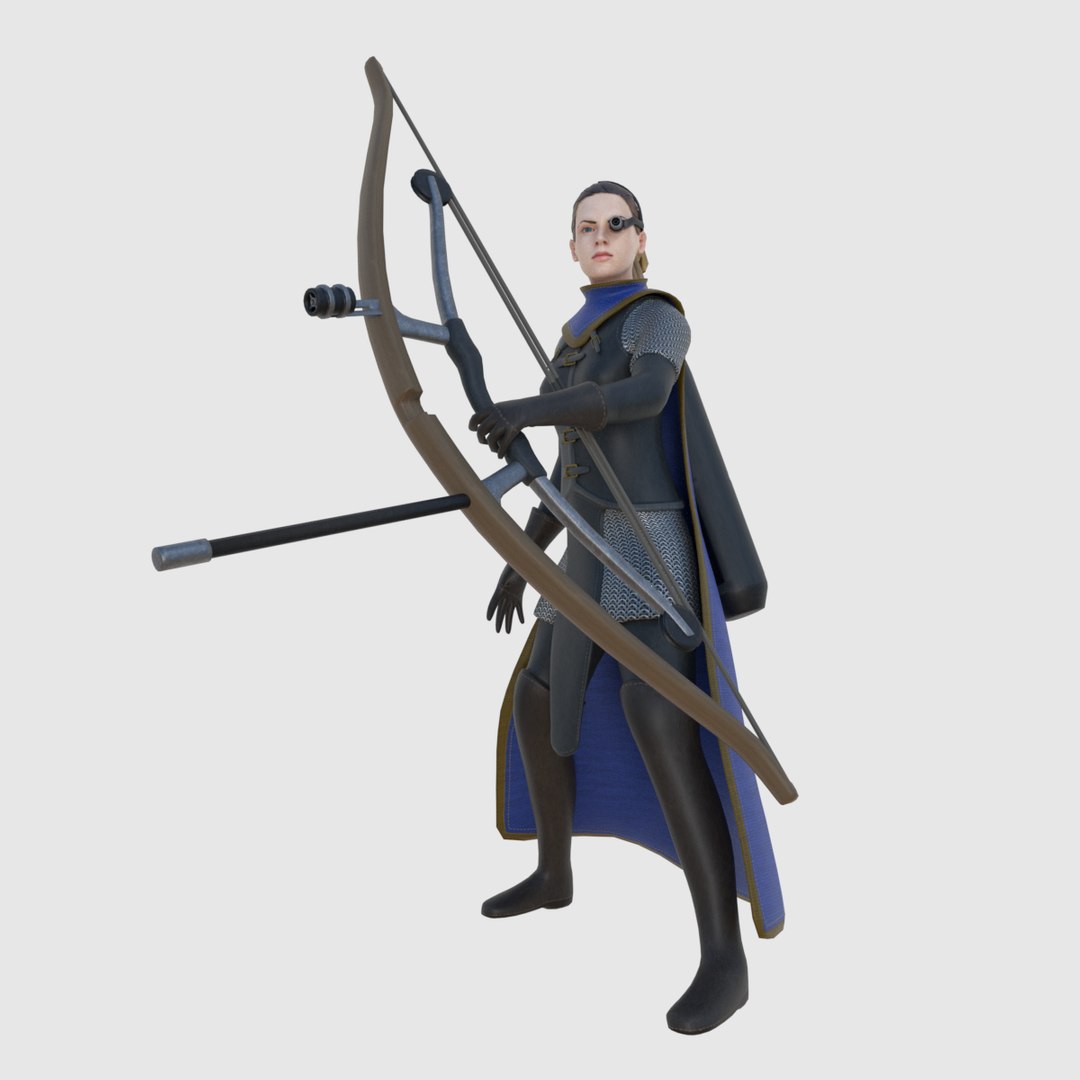 3D Ready Fantasy Steampunk Archer - TurboSquid 1346450