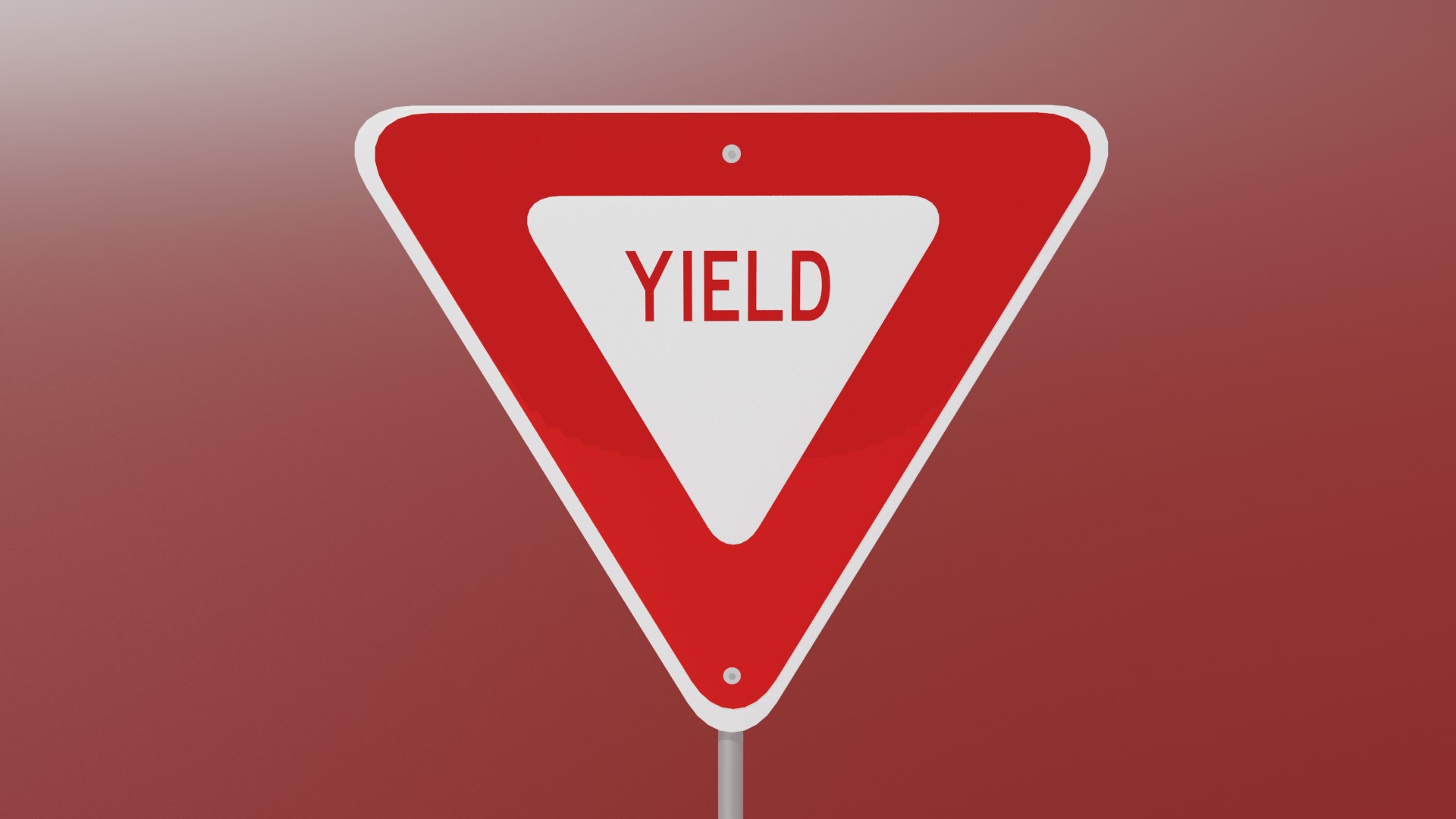 Yield Sign 3D model - TurboSquid 1813221