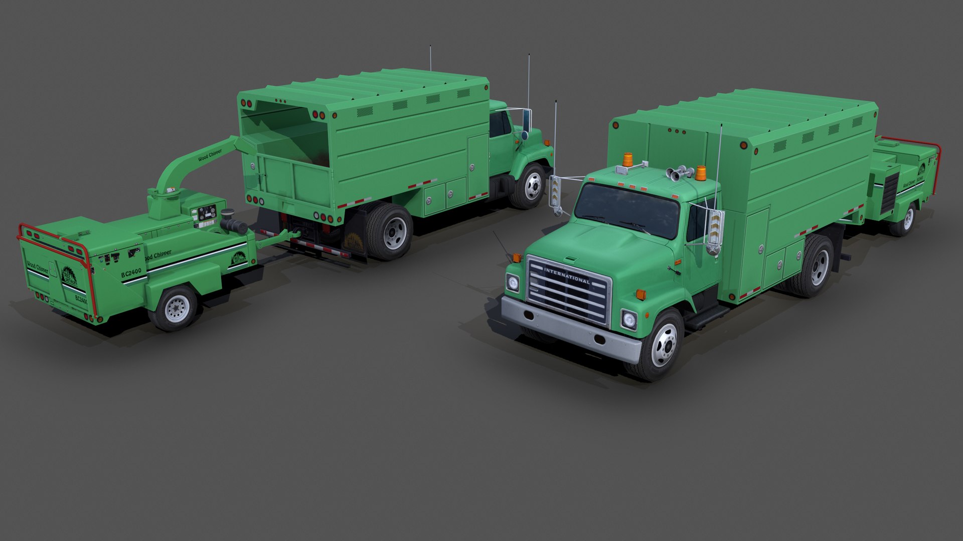 3D Model International 1754 Chipper Truck S01 - TurboSquid 2139831