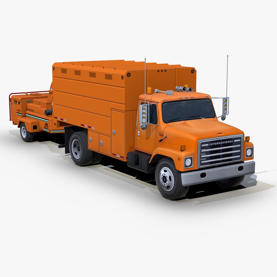 3D Model International 1754 Chipper Truck S01 - TurboSquid 2139831