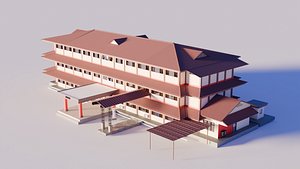 Download 3D Civic Building School STL Models - TurboSquid