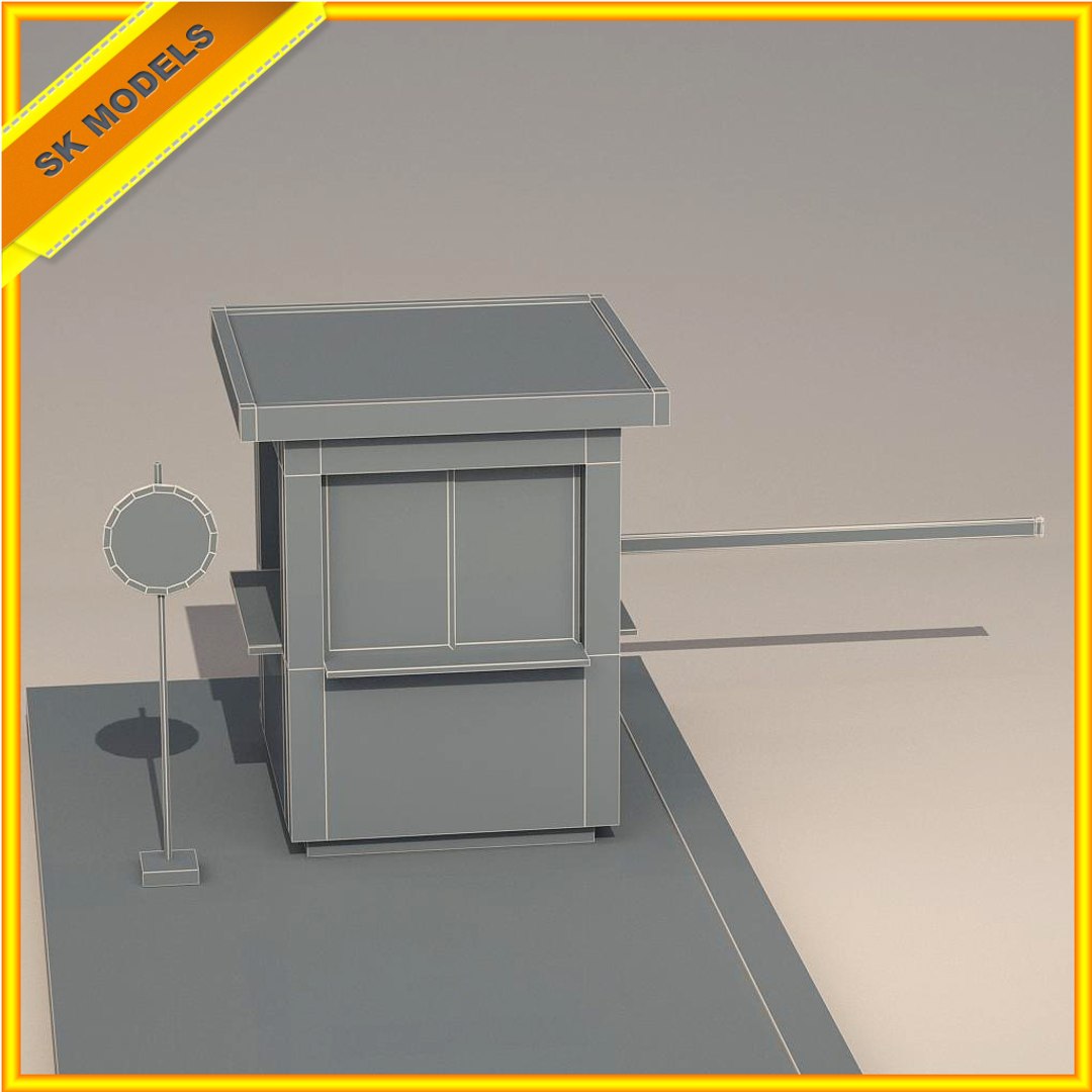 3d 3ds Security Booth