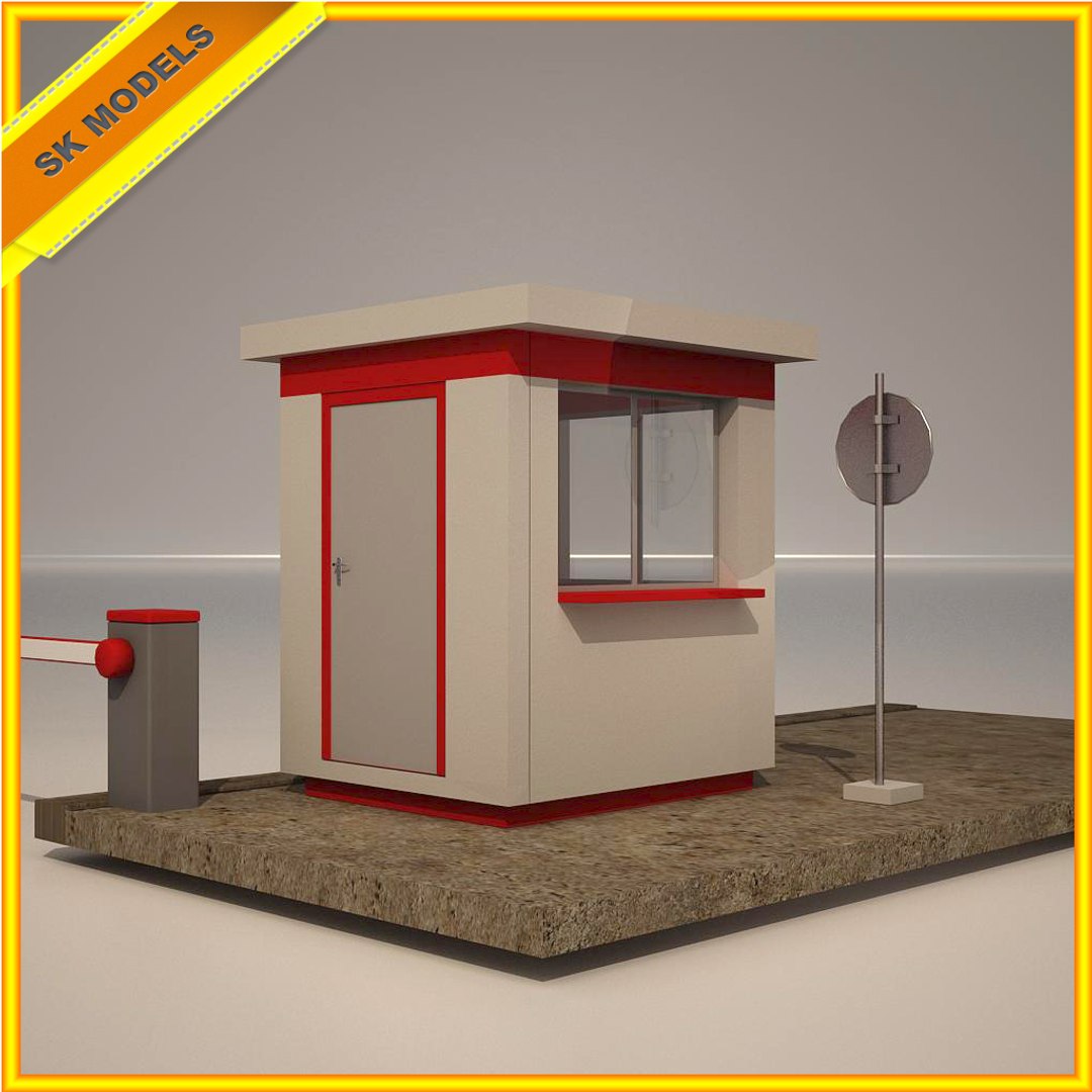 3d 3ds Security Booth