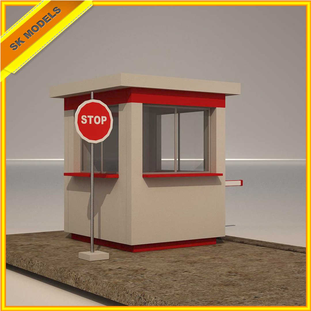 3d 3ds Security Booth