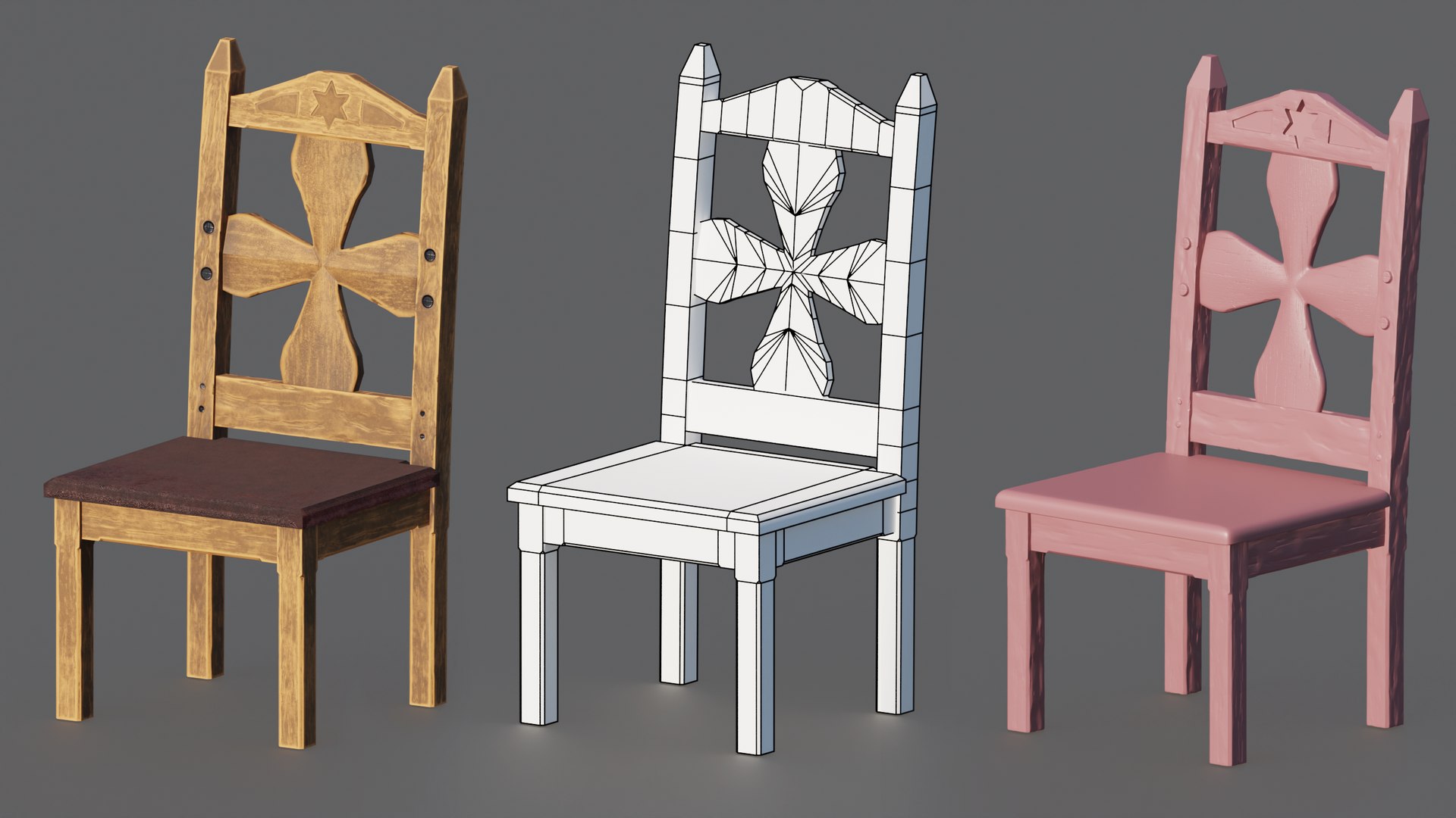 Stylized Chair 3D Model - TurboSquid 2208063