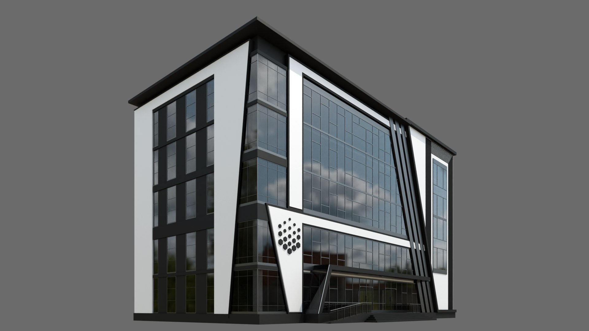 Office Building Model - TurboSquid 2029020