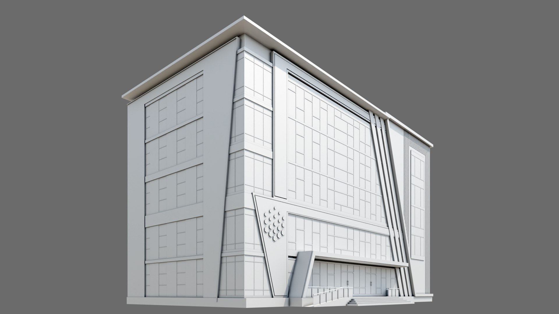 Office Building Model - TurboSquid 2029020