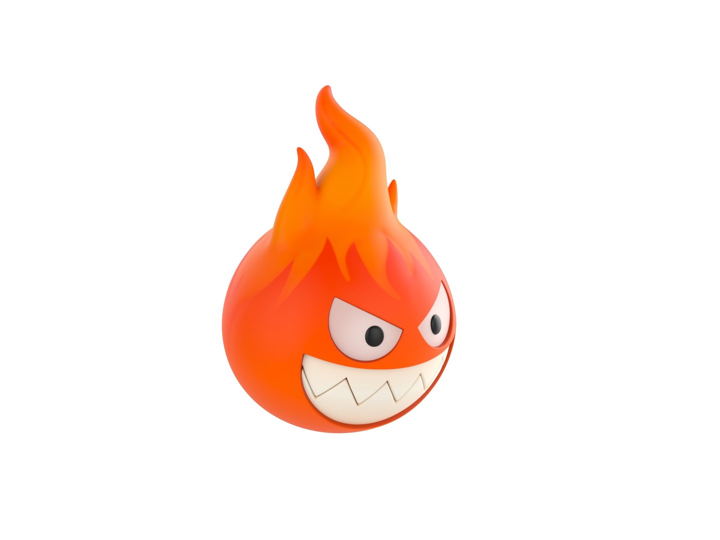 3D Character242 Flame Monster Model - TurboSquid 2060759