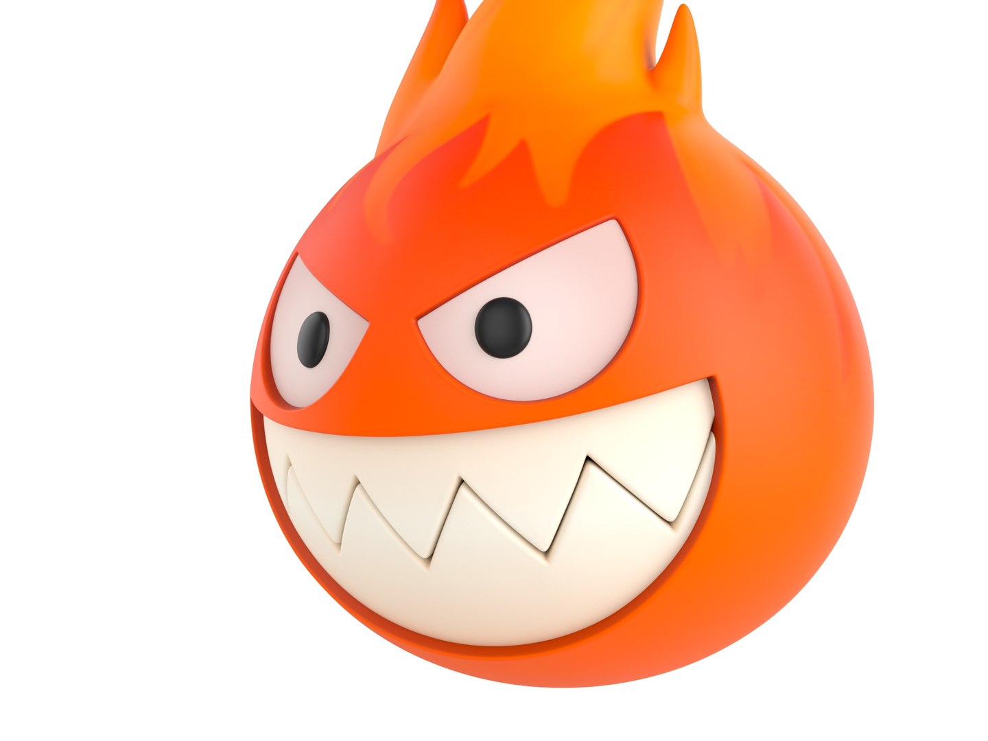 3D Character242 Flame Monster Model - TurboSquid 2060759