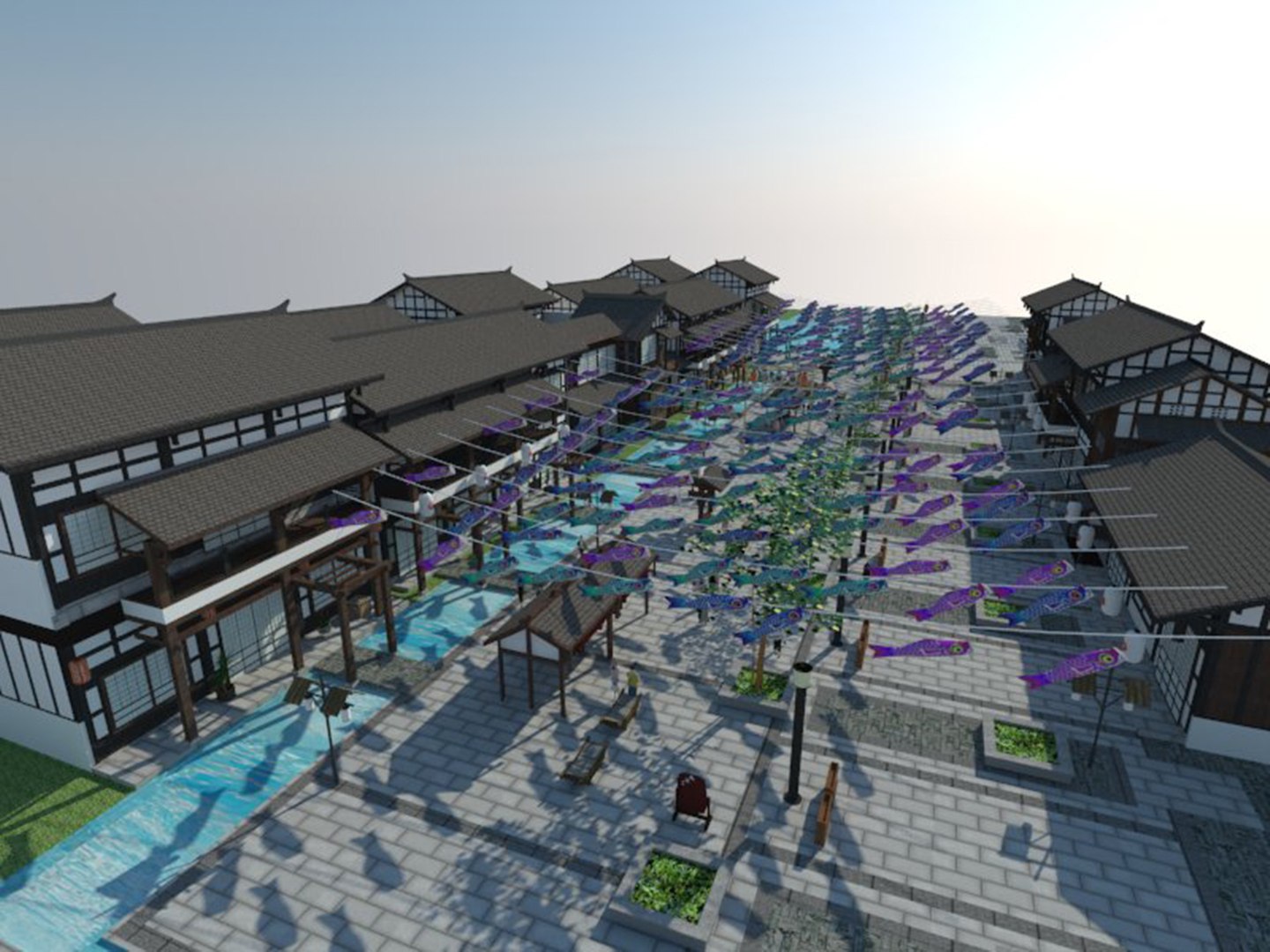 Chinatown With Simple Design 3D - TurboSquid 2133298