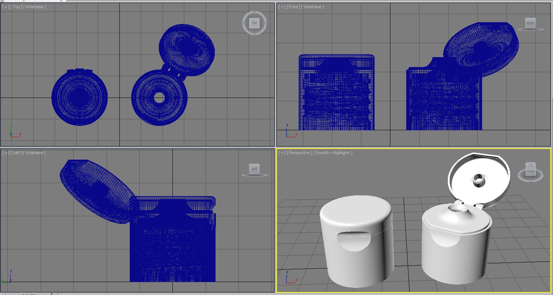 Flip Top Cap 3D Model - TurboSquid 1909863