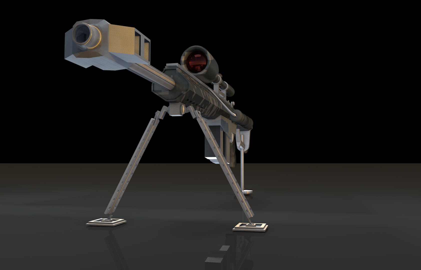 Barret 50 3D Model - TurboSquid 1424278