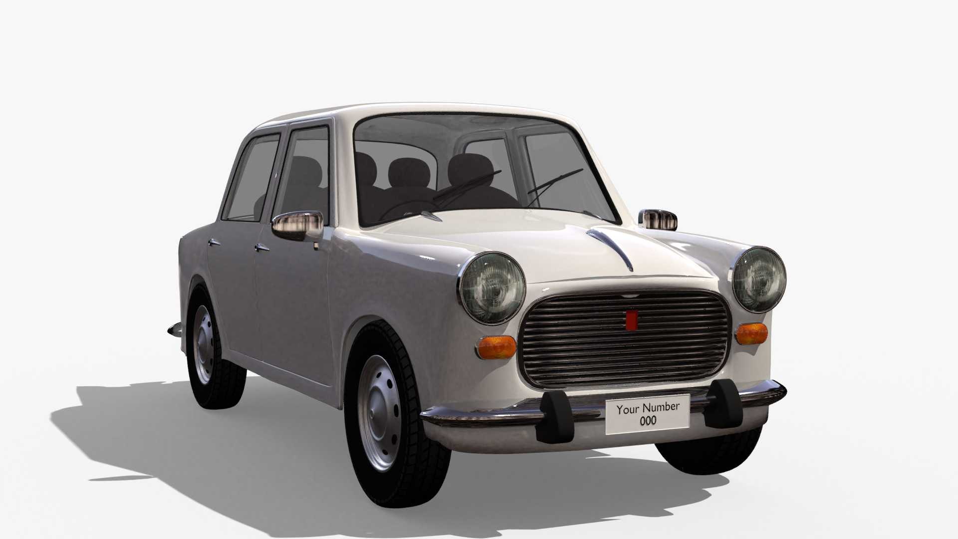 3D Hindustan Ambassador Car - TurboSquid 1326840