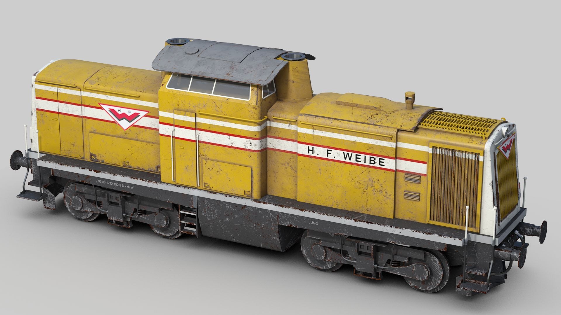 BR 212 Diesel Locomotive 3D - TurboSquid 2023778