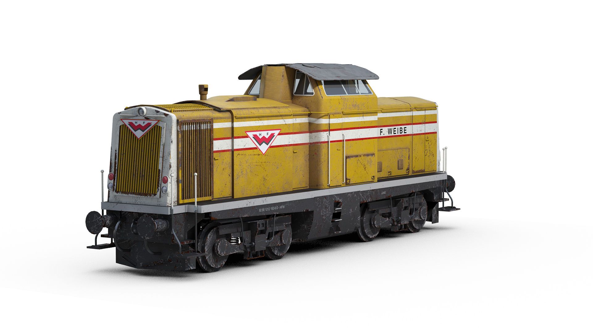 BR 212 Diesel Locomotive 3D - TurboSquid 2023778